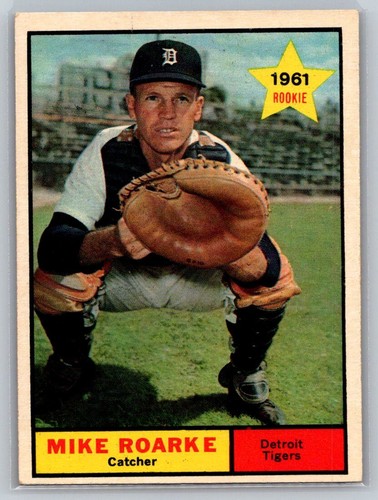 1961 Topps #376 Mike Roarke Rookie RC TIGERS | eBay