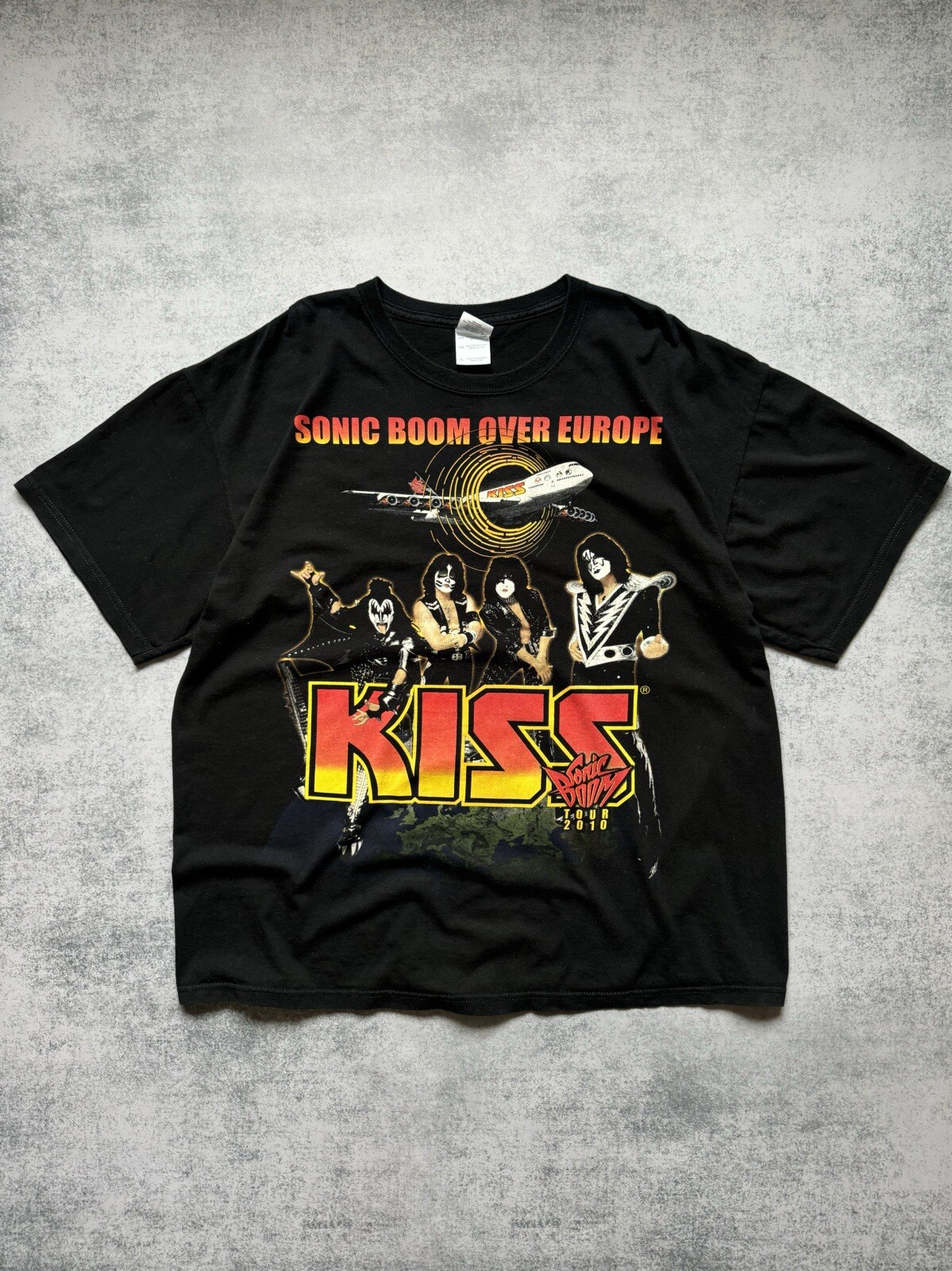 VINTAGE Y2K KISS SONIC BOOM OVER EUROPE ROCK BAND T-S… - Gem