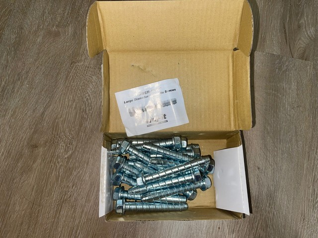 Wej-It ATEZG1240 Screw Anchor Steel Meets ASTM B695 Specifications 1/2 ...