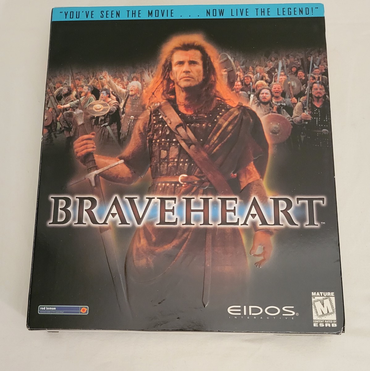 Braveheart Battle Braveheart PC Video Game Eidos Red Lemon Big Box