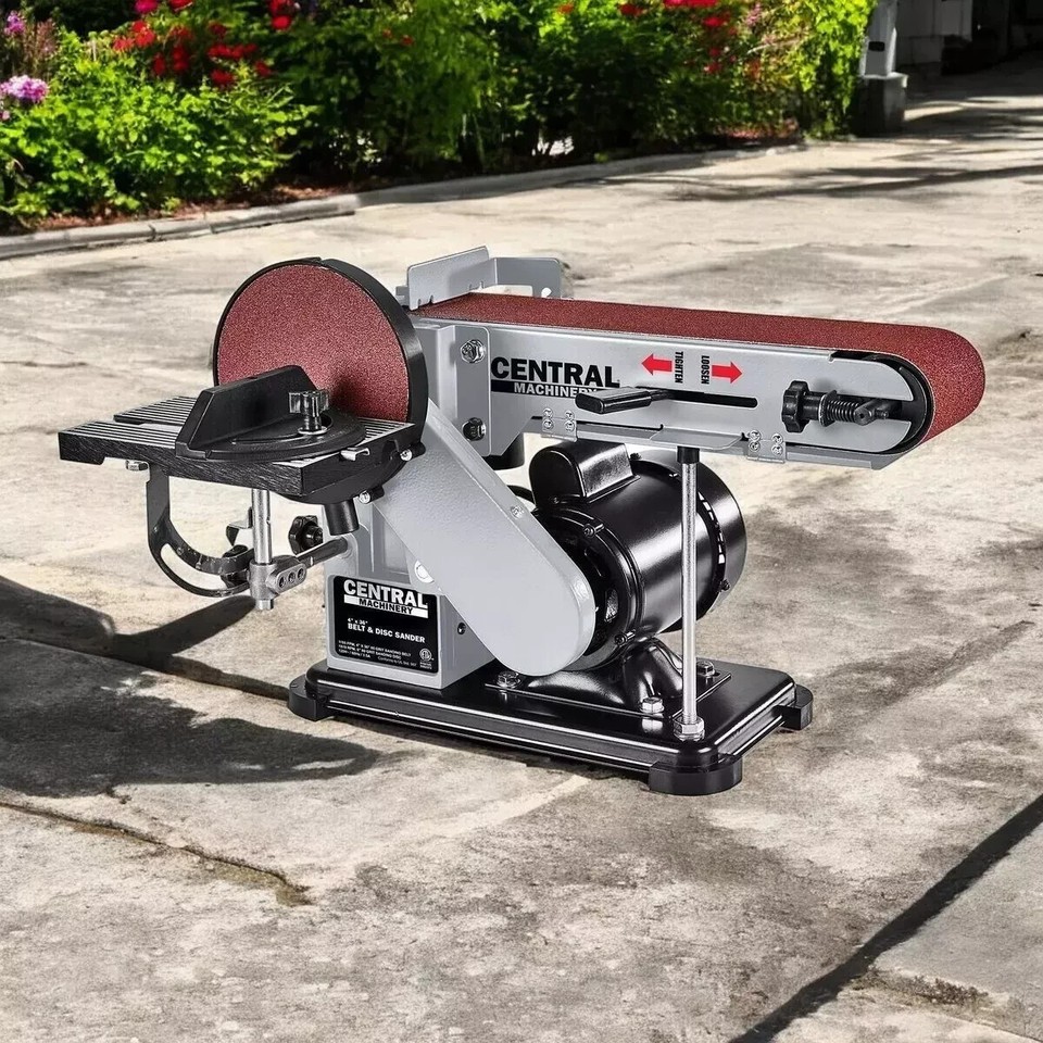 4" x 36" Belt and 6" Disc Sander Machine Combination Sander Tool | eBay
