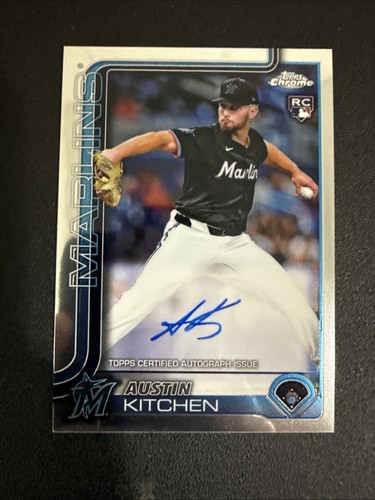 Austin Kitchen 2025 Topps Chrome #RA-AKI AUTO RC Marlins Baseball | eBay
