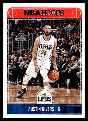 2017-18 Panini Hoops Austin Rivers #43 Los Angeles Clippers NBA ...