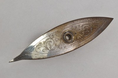Vintage Chrome Engraved Tatting Shuttle Lace Making Tool | eBay