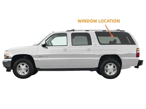 Driver/Left Rear Quarter Window Glass For 00-06 GMC Yukon XL Chevy ...