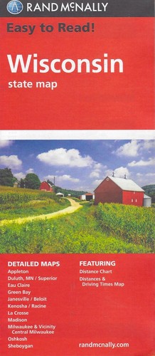Rand Mcnally Easy to Read: Wisconsin State Map by Rand McNally (2021 ...