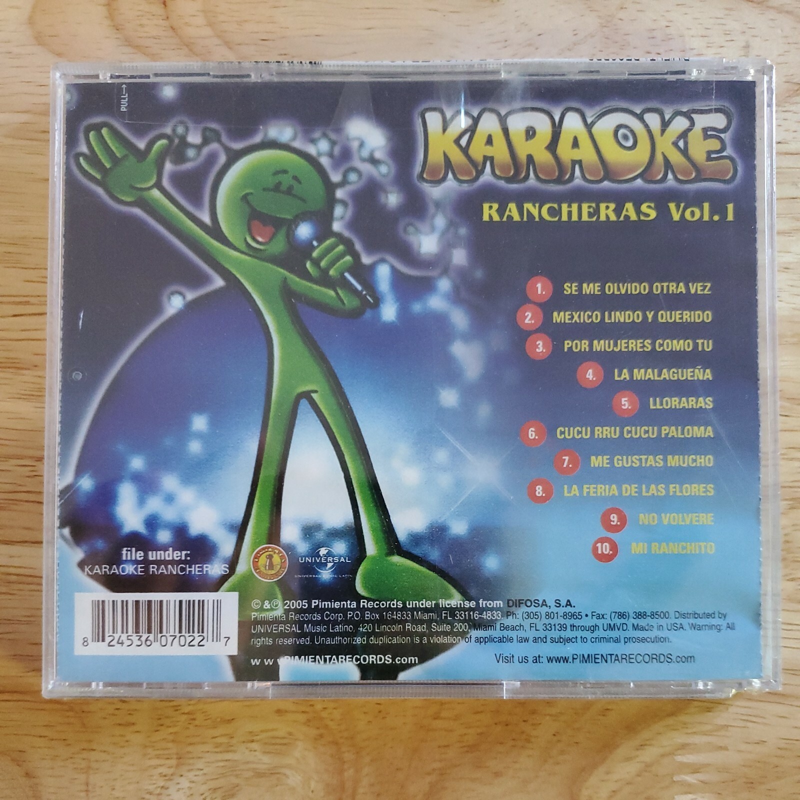 Karaoke: Rancheras, Vol. 1 by Karaoke (CD, Jul-2005, Universal Music ...