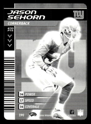 2001 NFL Showdown #290 Jason Sehorn Monochrome | eBay