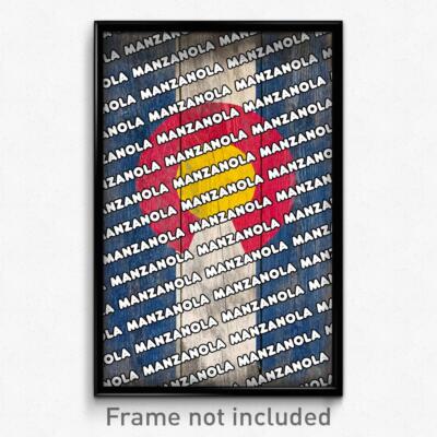 Manzanola Colorado Poster (CO City Souvenir 11x17 Town Print) | eBay