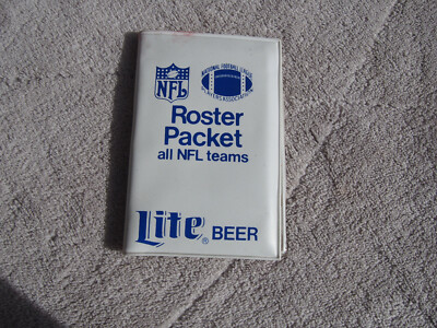 Vintage NFL Miller Lite Beer 1980 Roster Packets 28 Teams Greensburg Pa ...