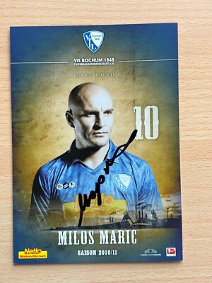 Milos Maric VfL Bochum Autogrammkarte original signiert #S258 | eBay.de