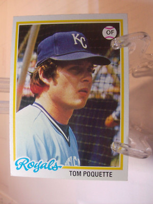1978 Topps Baseball Card #357 - Tom Poquette - Kansas City Royals ...