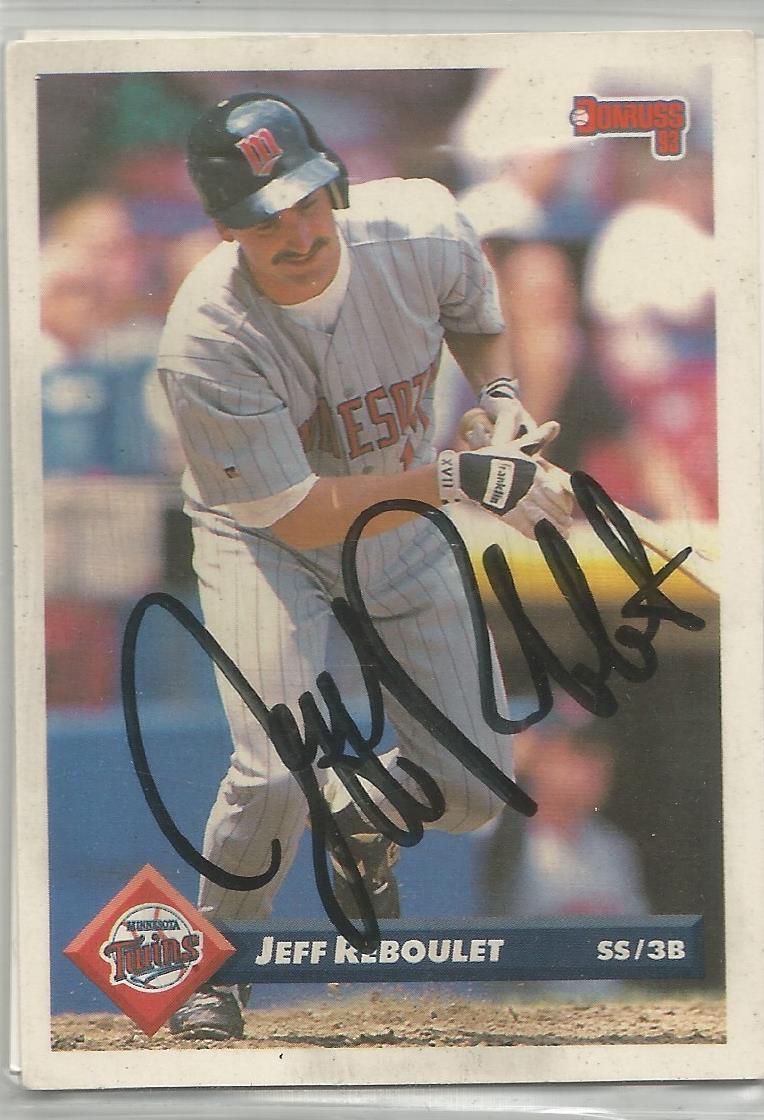 Minnesota Twins JEFF REBOULET autographed 1993 Donruss | eBay