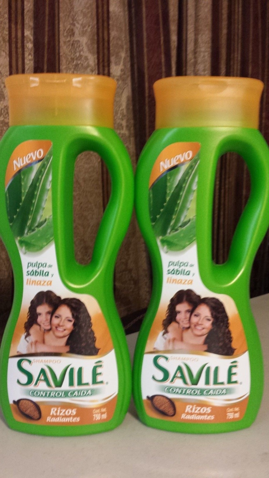 2 SHAMPOO SAVILE WITH ALOE PULP AND LINAZA (PACK OF 2) 750 ML EA.CURLS ...