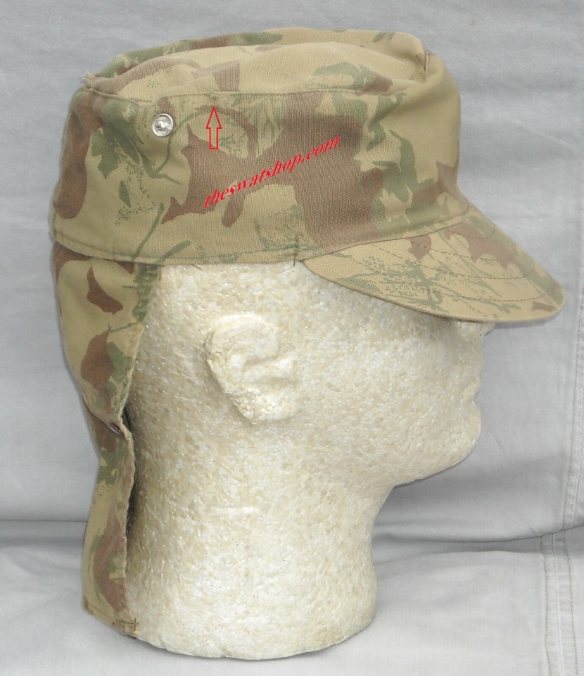 SOUTH AFRICA POLICE CAMOUFLAGE FLAP CAP Original 1980s African | eBay