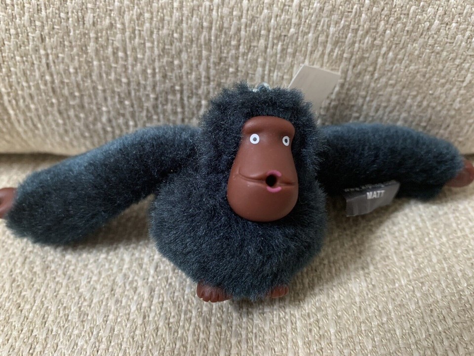 NWT KIPLING MONKEY KEYCHAIN KEY RING CHARM BLACK RED GRAY BLUE GREEN ...