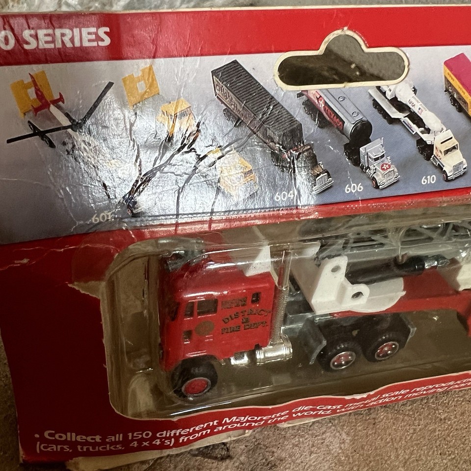 Majorette Super Movers Fire Truck Tractor Drawn Ariel Ladder NOS New ...
