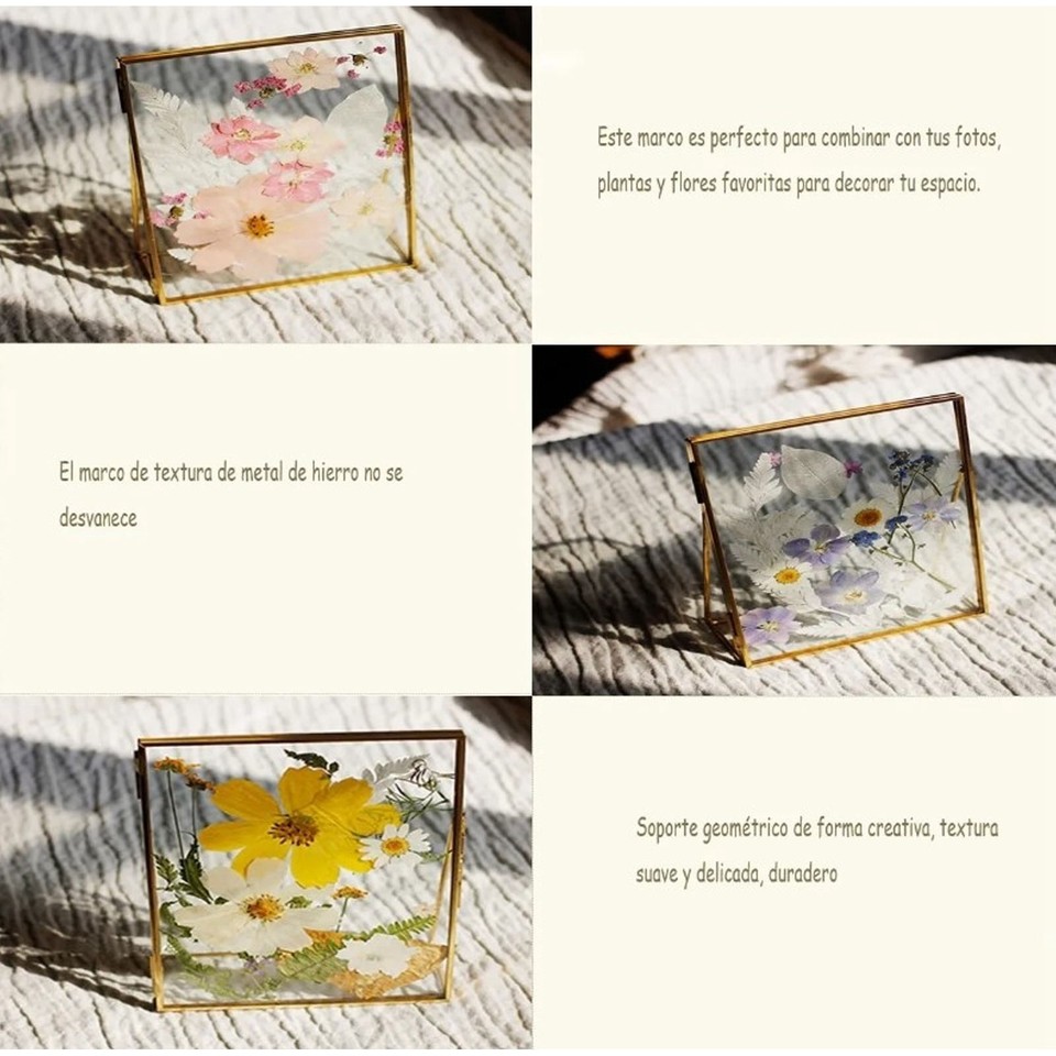 Photo Frame Nordic Style Geometric Metal Wrapping Edges Iron Art Desk ...