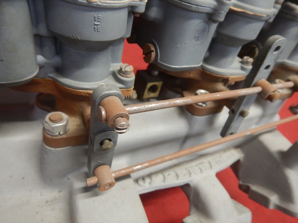 FORD Y-BLOCK OFFENHAUSER TRI-POWER 3x2 ALUMINUM INTAKE MANIFOLD ...