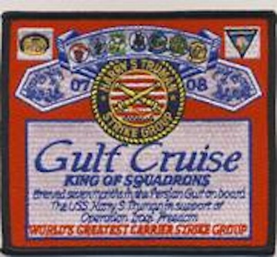 4.5" NAVY USS HARRY S TRUMAN CVN-75 OIF BUD MILITARY EMBROIDERED JACKET ...