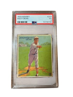 1933 Goudey Big League Chewing Gum - R319 Jerome Dean #223 (RC) | eBay