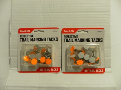 ALLEN REFLECTIVE TRAIL MARKING TACKS, TWO PACKS, 50 PER PACK | eBay