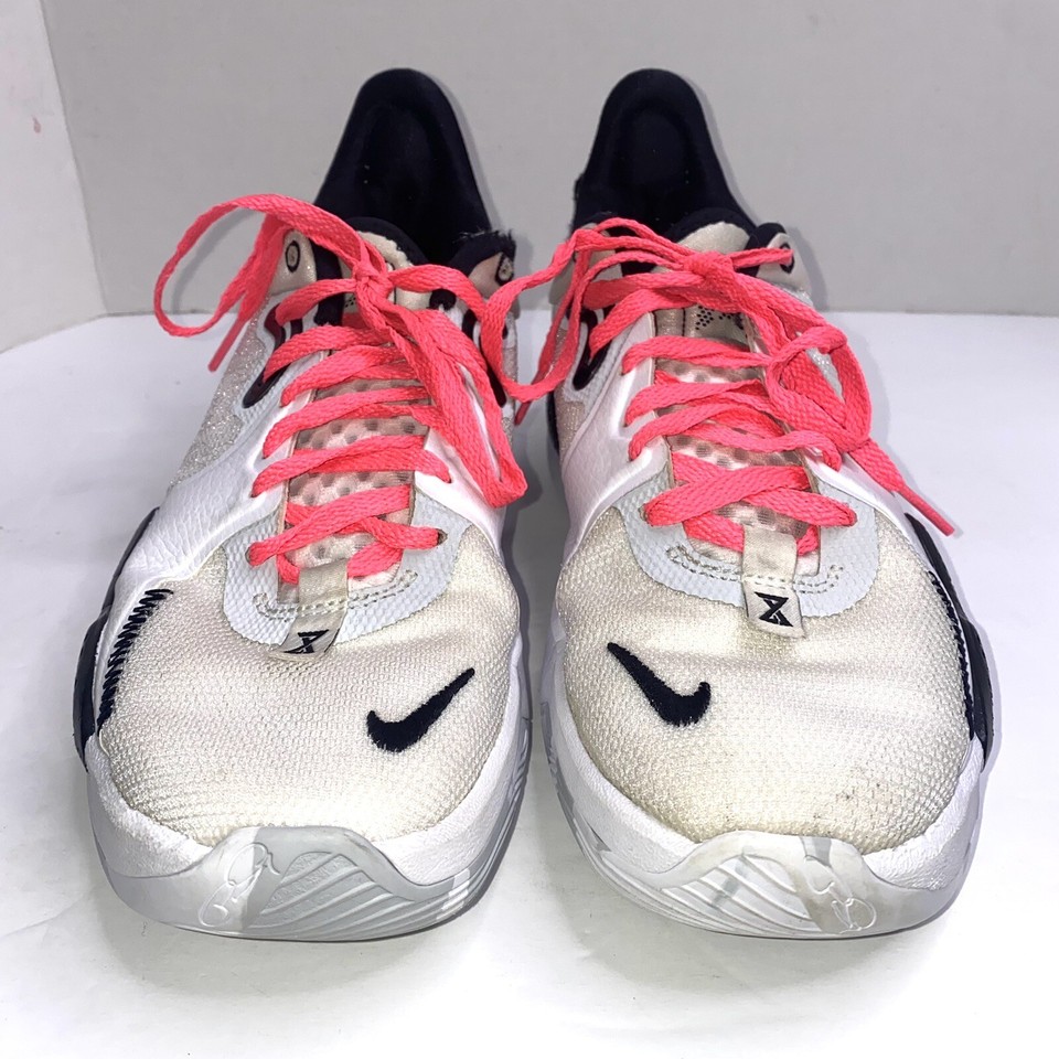 Nike Paul George 5 TB White Basketball Shoes Sneakers DA7758-100, Men's ...