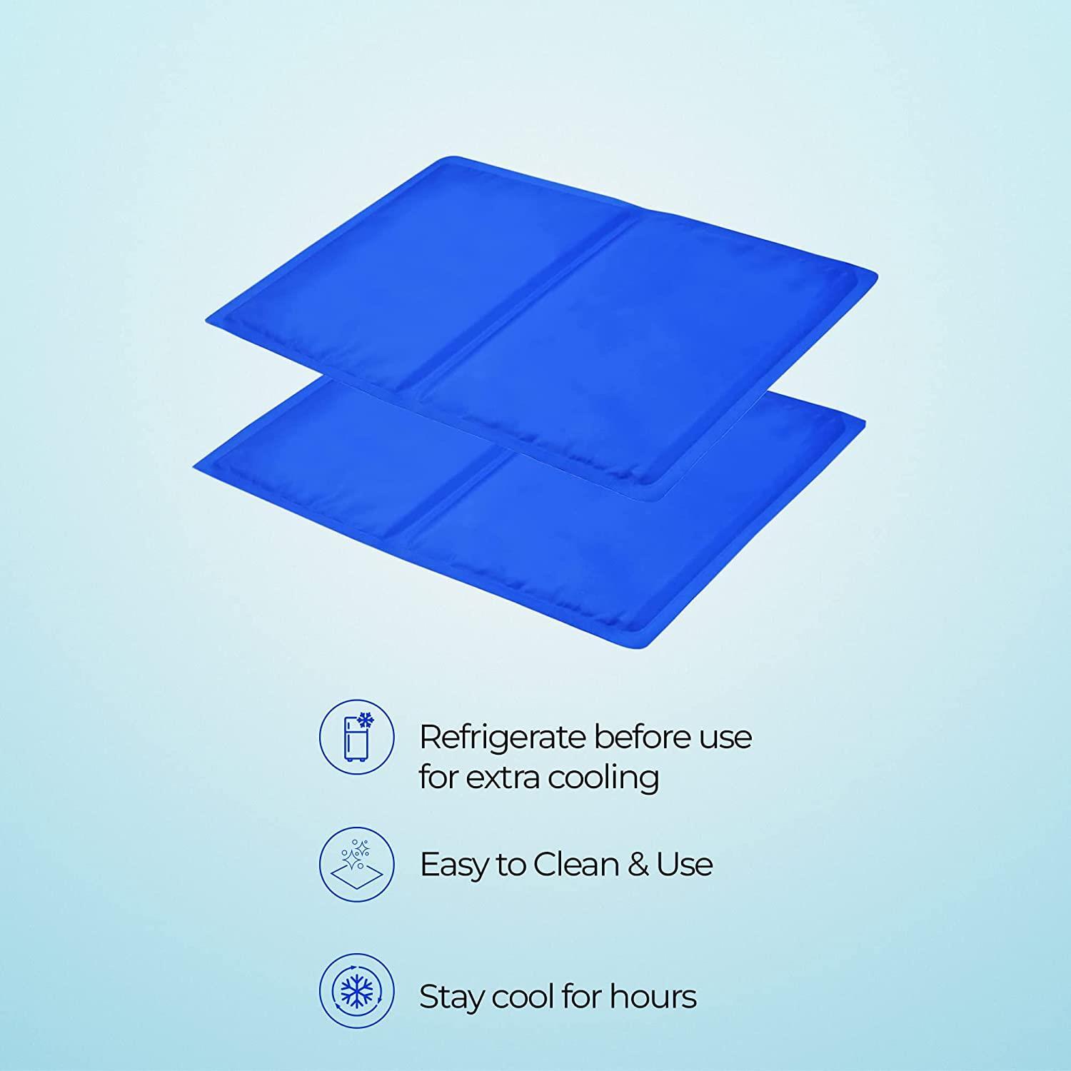 2 X Magic Cool Cooling Gel Pad Pillow Cooling Mat Laptop Cushion Yoga ...