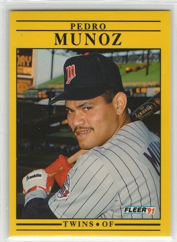 1991 Fleer Baseball #620 Pedro Munoz Rookie Card RC Twins | eBay