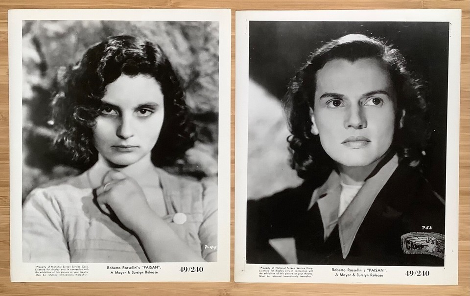 4 Paisan (1946) Original Movie Still Lot Maria Michi/Carmela Sazio ...