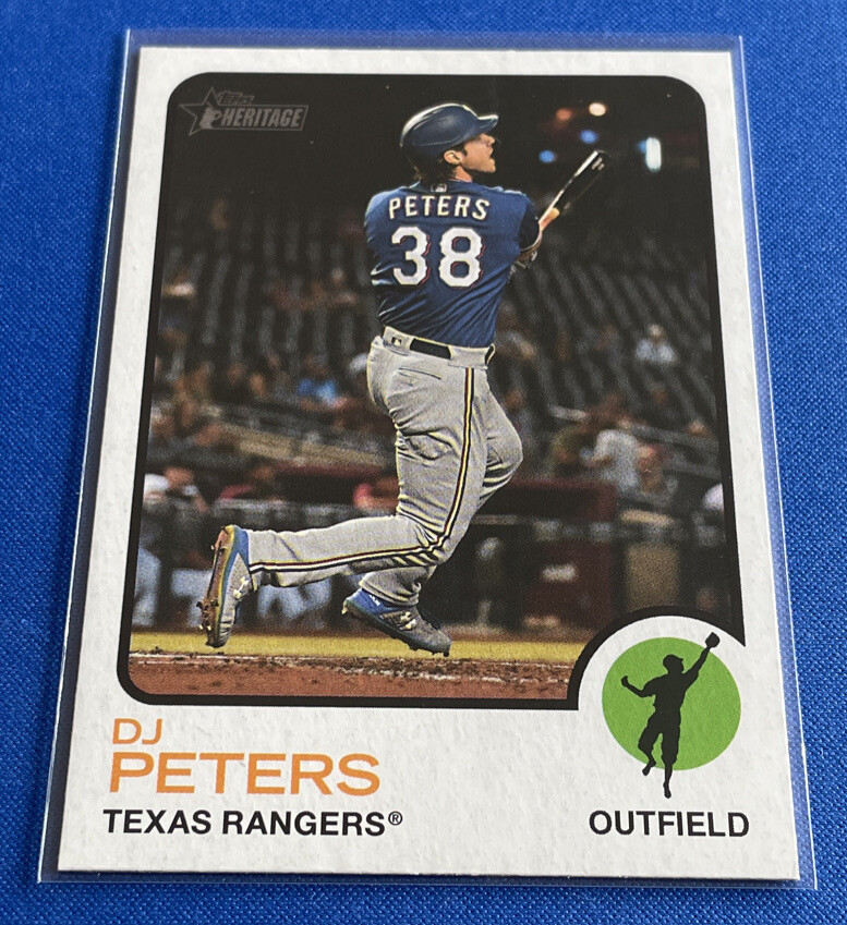 2022 Topps Heritage #119 DJ Peters Texas Rangers | eBay