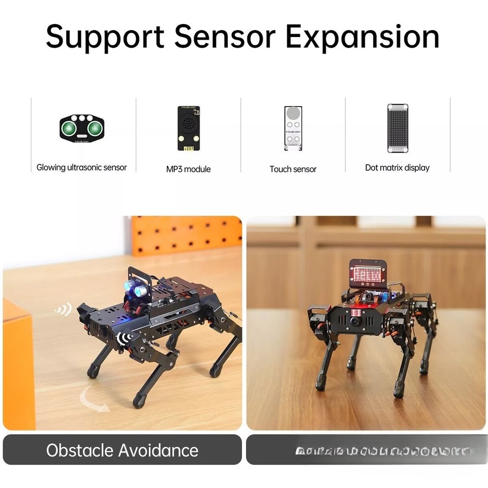PuppyPi Standard Kit AI Robot Quadruped Robot ROS Open Source Robot Dog ...
