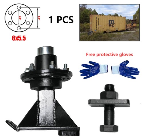 6x5.5 Lug Superior Shipping Container Wheels, Bolt-on Spindle Kit（1PCS ...