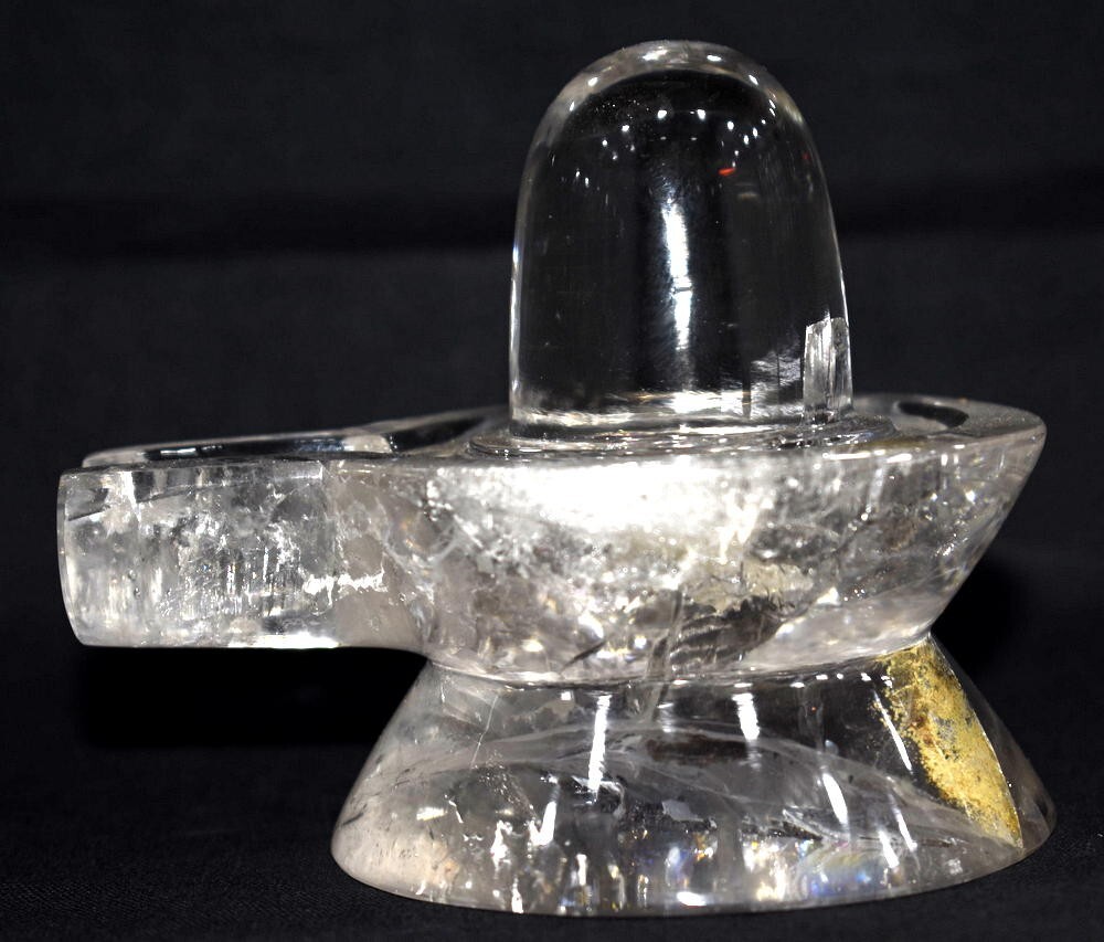 Sphatik Shivling / Natural Quartz Crystal Shivalingam - 501 gms - Lab ...
