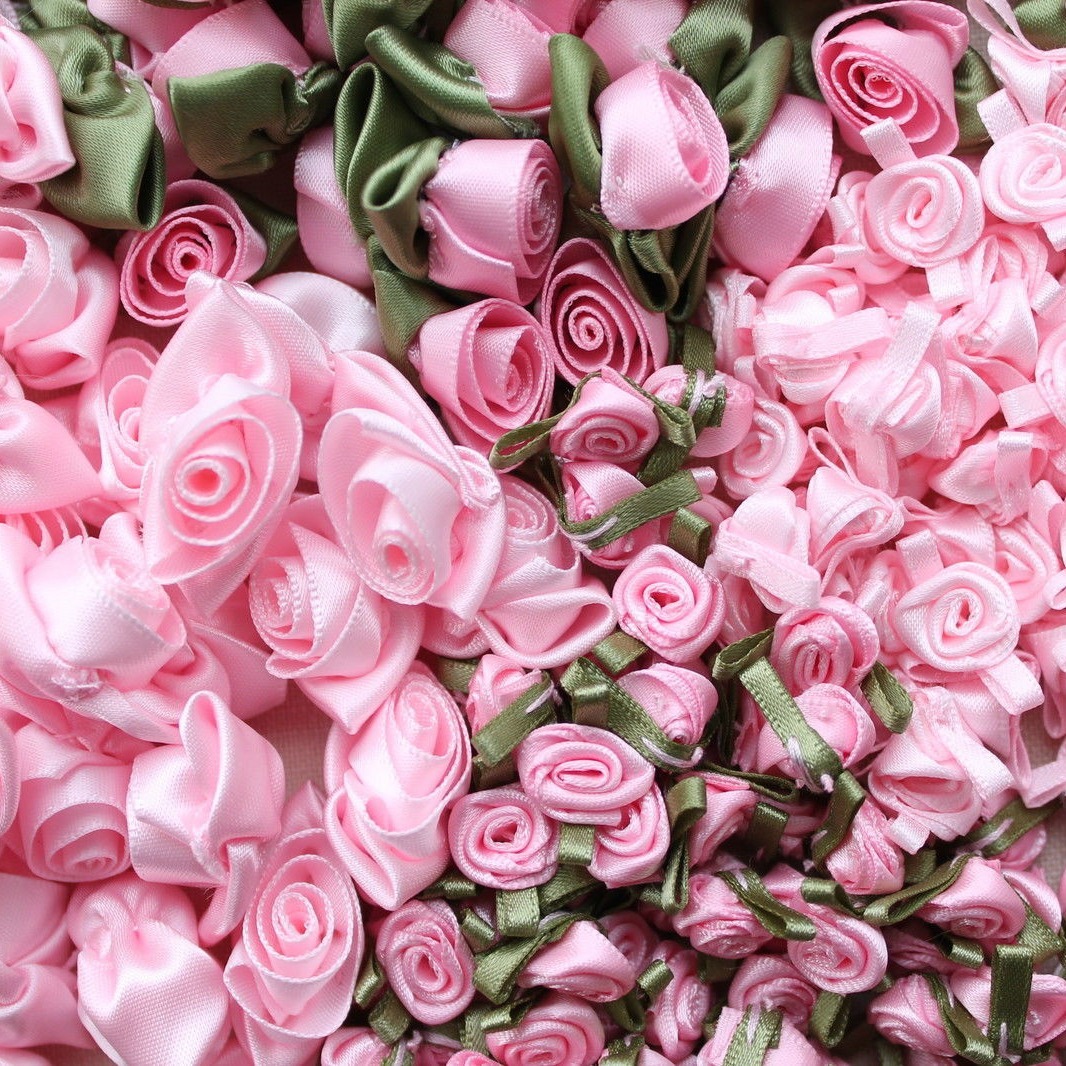 Pink Flowing Ribbons