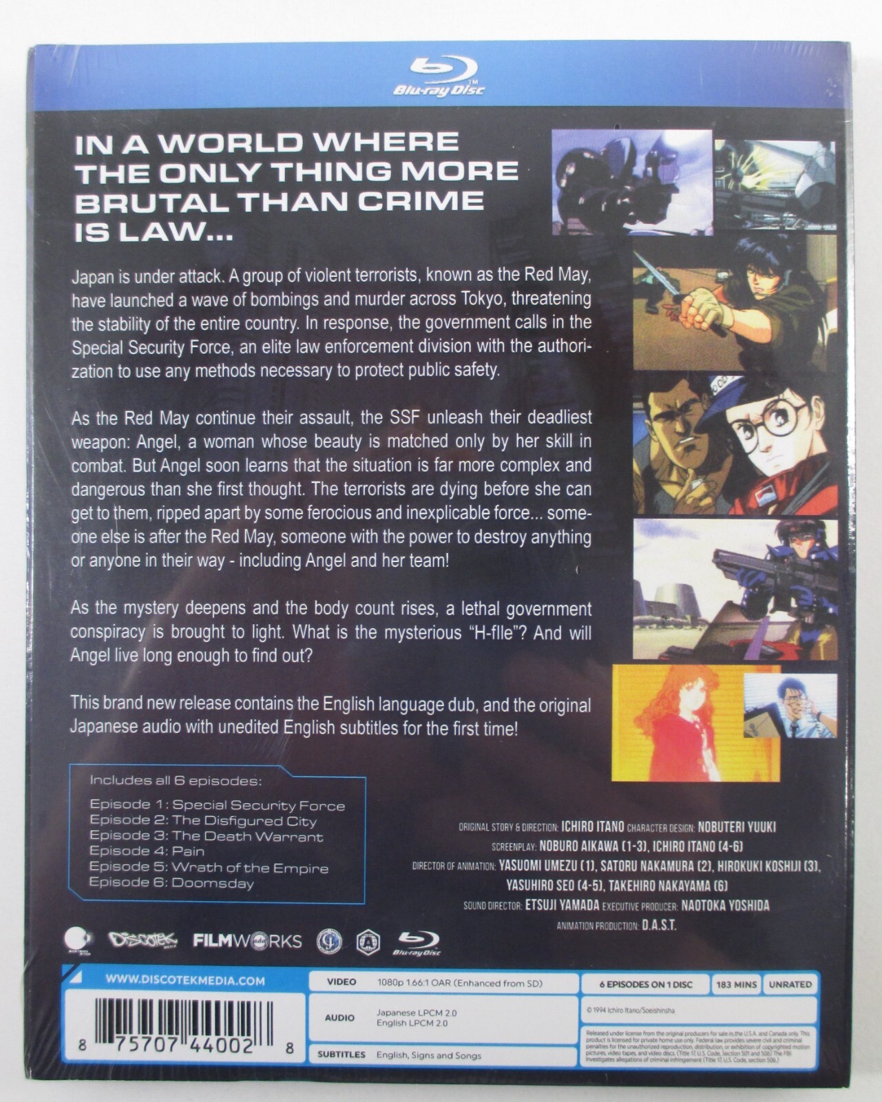 Angel Cop: Complete Ova Series (Blu-ray) for sale online | eBay