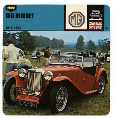 MG Midget - GT / Production Car Edito Service SA Auto Rally Card | eBay