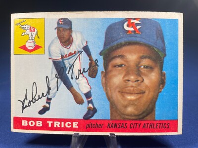 1955 Topps Baseball Card Bob Trice #132 Kansas City Athletics | eBay