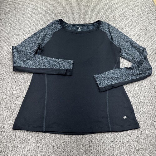 Layer 8 Women’s long sleeve black pullover quilt size large shirt | eBay