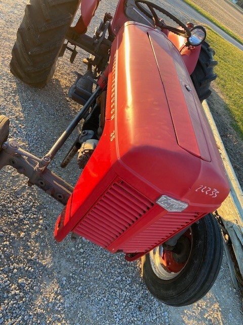Massey Ferguson 35 Tractor NICE Original complete hood & grill & center ...