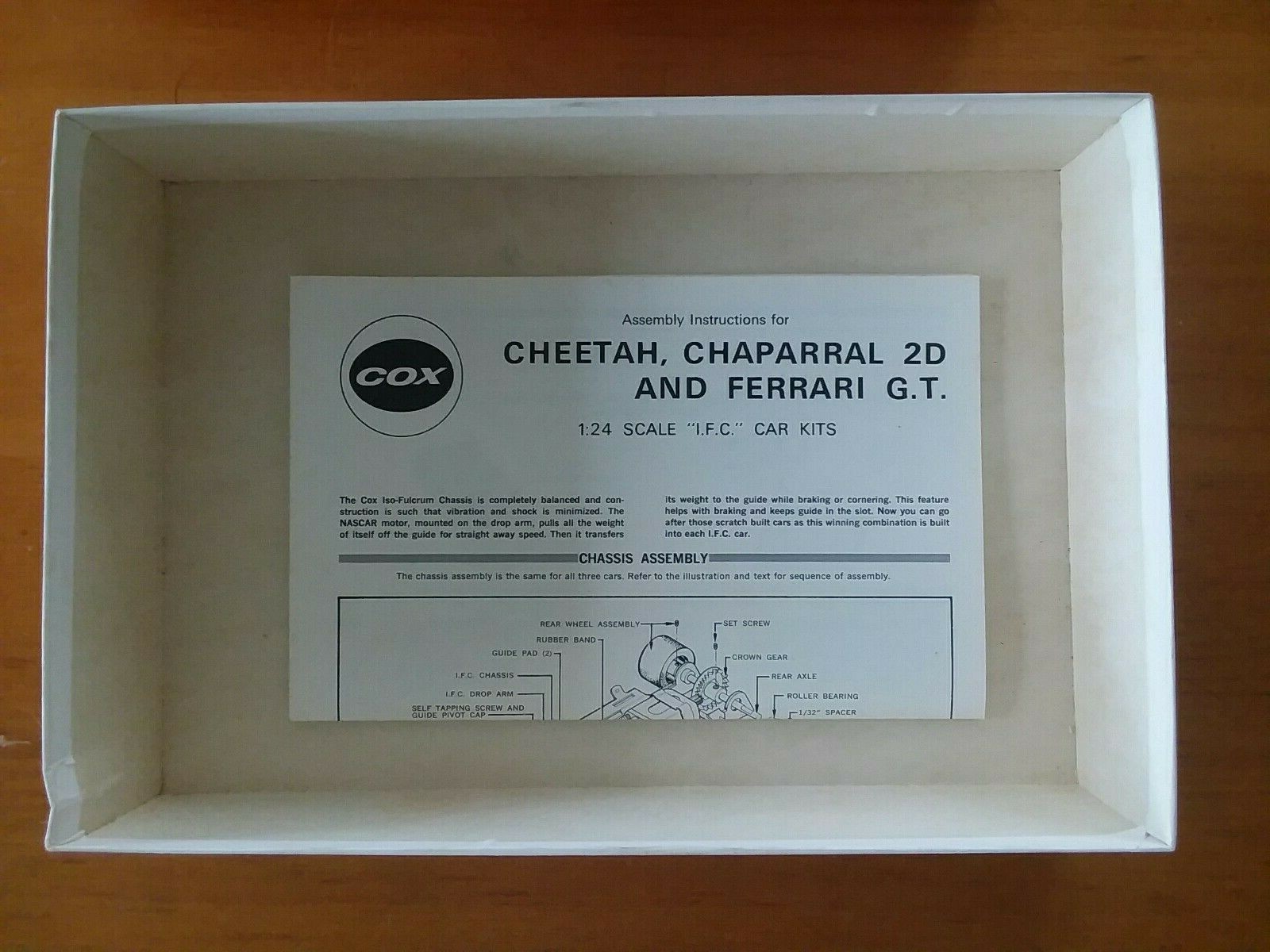 Vintage COX #6970 FERRARI IFC Toy Slot Car Kit, New/NOS! | eBay
