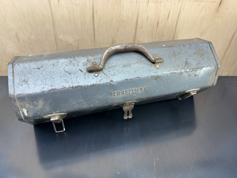 Used VTG Made In USA Craftsman 6516 Tombstone Hip Roof Metal Toolbox No ...