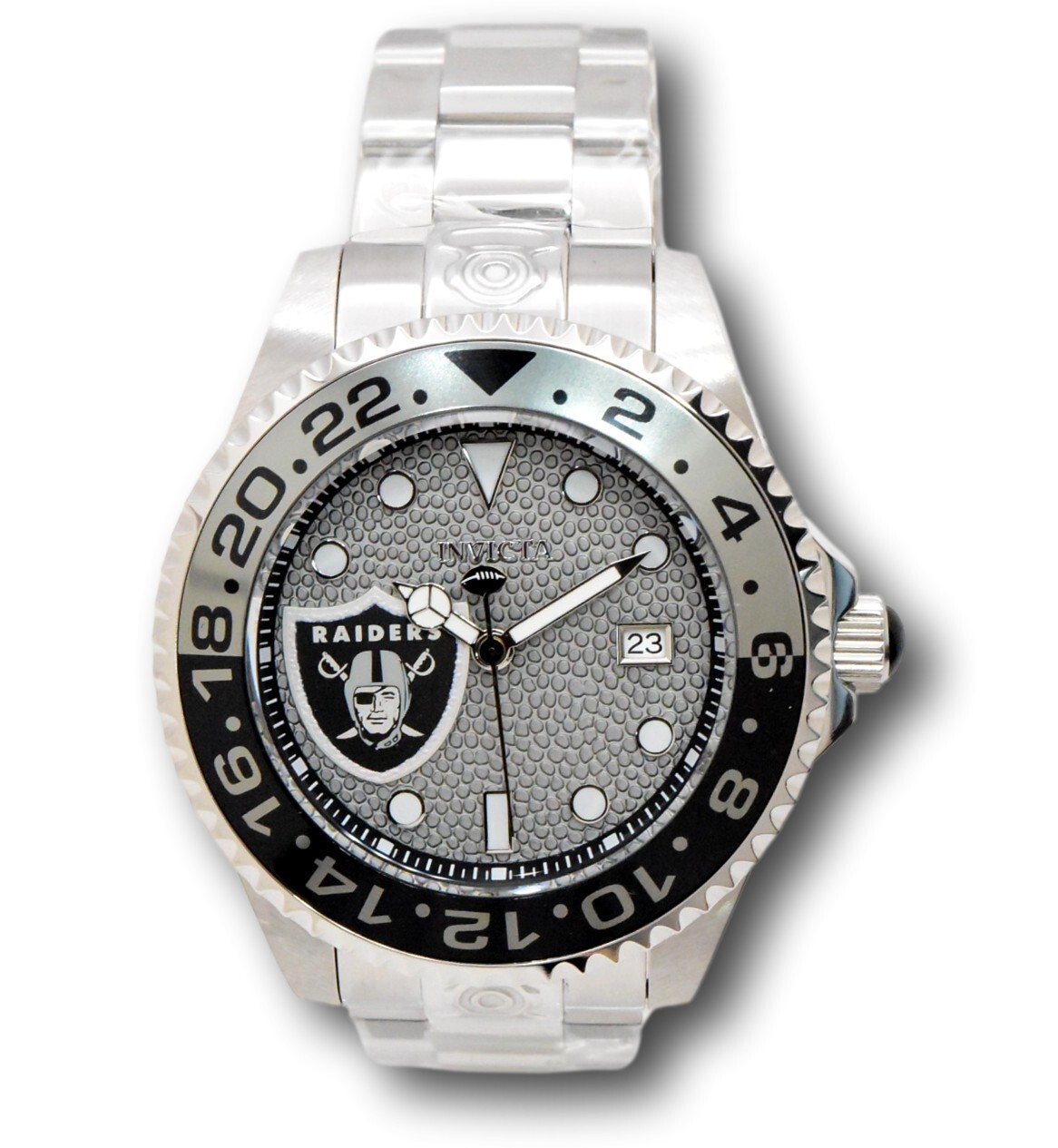 Invicta NFL Las Vegas Raiders Men's 47mm Pro Diver Automatic Watch ...
