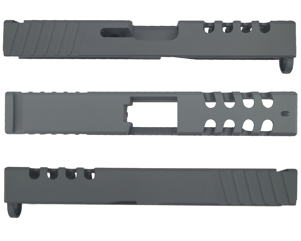G19 SLIDE GEN 1-3, SNIPER GREY CERAKOTE, 8 PORT CUT, REAR SERRATIONS | eBay