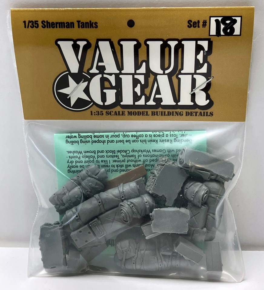 1/35 Scale Sherman Engine Deck Stowage Set #18 Easy 8 - Value Gear ...