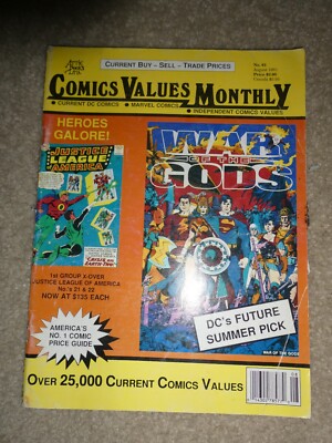 Vintage August 1991 Comics Values Monthly Magazine | eBay