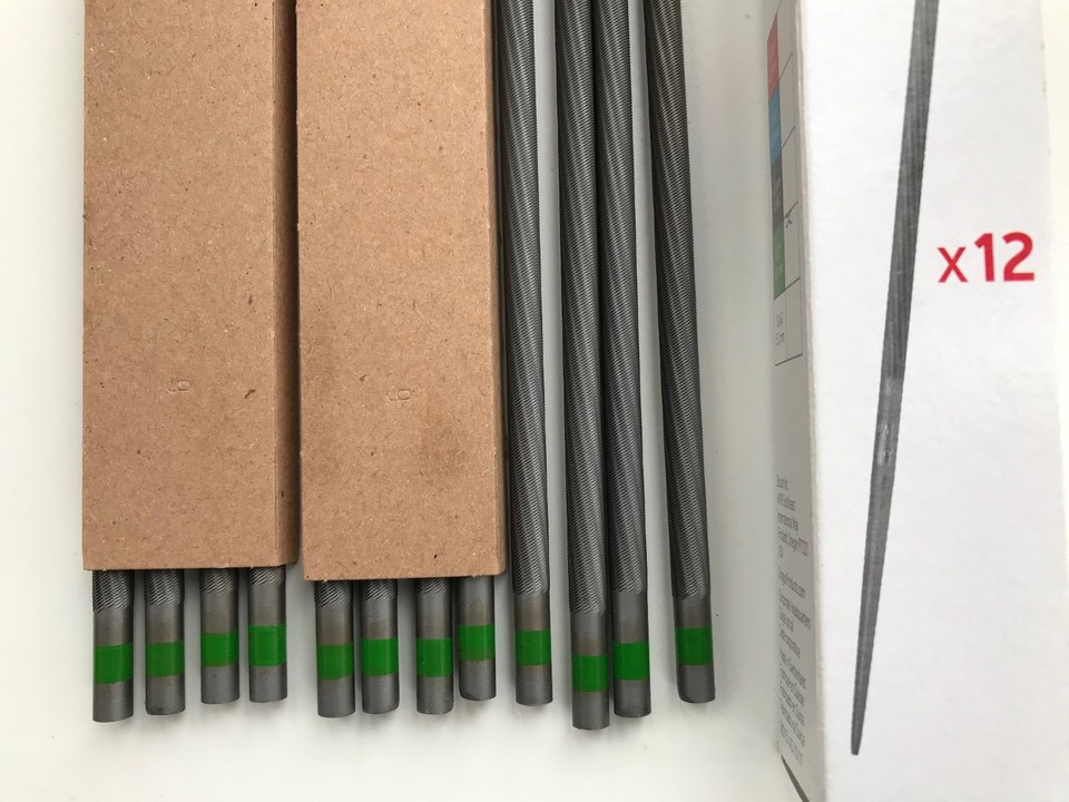 Oregon Round Chainsaw Files 1 Box (Dozen). Size 3/16. 4.8mm - New ...