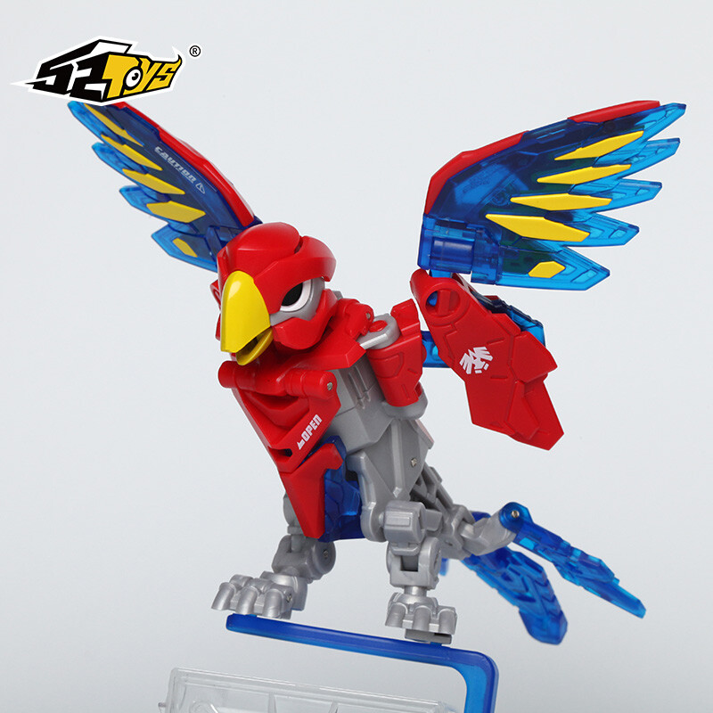 rare 52Toys BEASTBOX BB09 BB-09 Echoblaster RED parrot Action Figure in ...