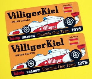 Vintage Classic 'SHADOW Formula One Team' 1978 F1 retro style stickers ...