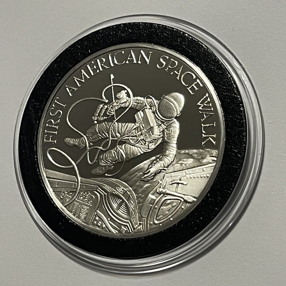 Gemini 4 First American Space Walk Proof Coin 24 Grams Sterling Silver ...